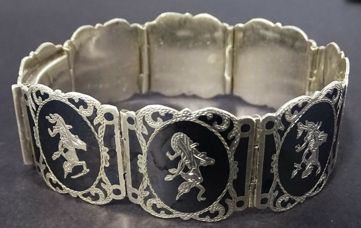 Siam Silver Bracelet with Dancing Women – The Unique Jewellery Company